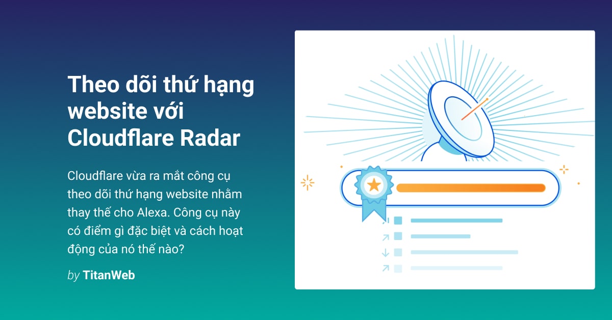 Theo dõi thứ hạng website với Cloudflare Radar – TitanWeb